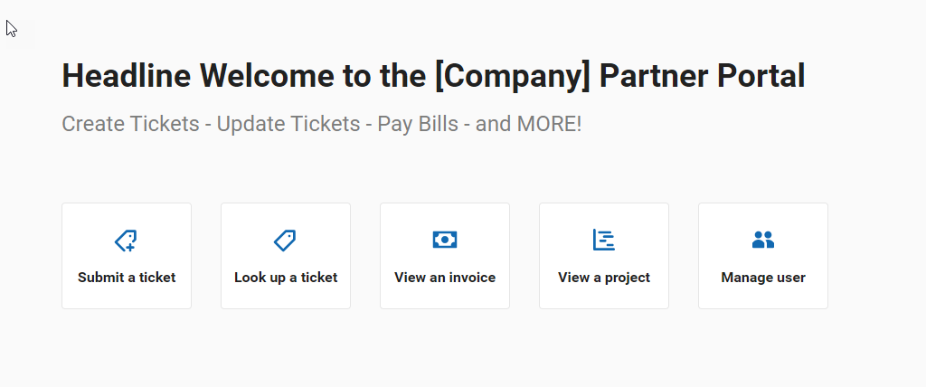 New ConnectWise Manage Customer Portal - VISIONARY 360