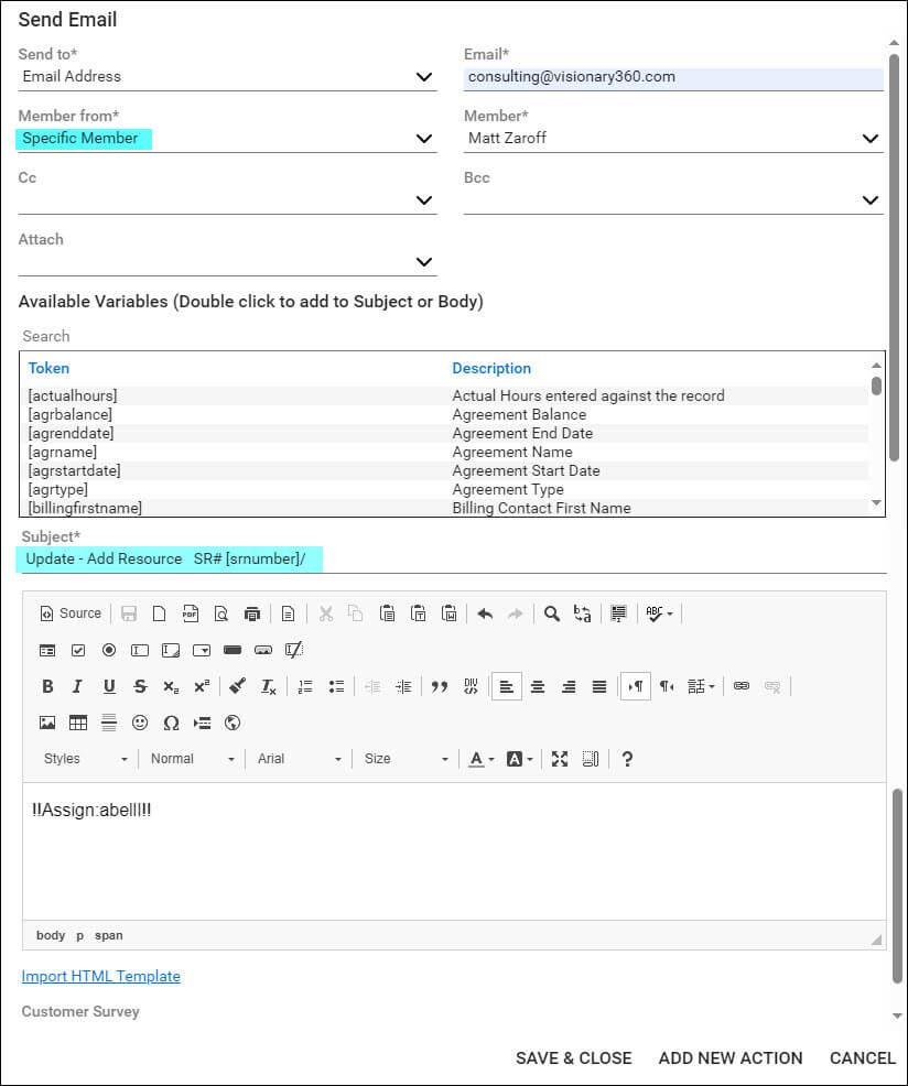 ConnectWise PSA | Use Email Connector Tags to parse Email Subject ...